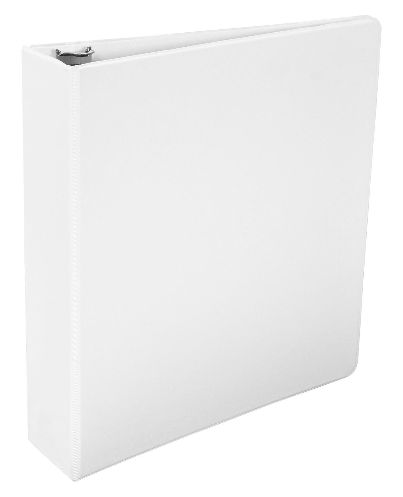 School Smart Polypropylene Round Ring Binder 2 Inches White